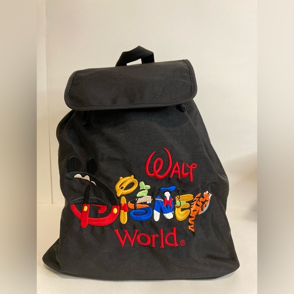 Disney | Bags | Walt Disney World Parks Embroidered Black Black ...